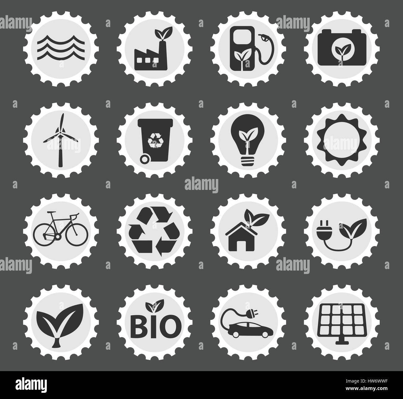Alternative energy simply symbol for web icons Stock Vector Image & Art ...