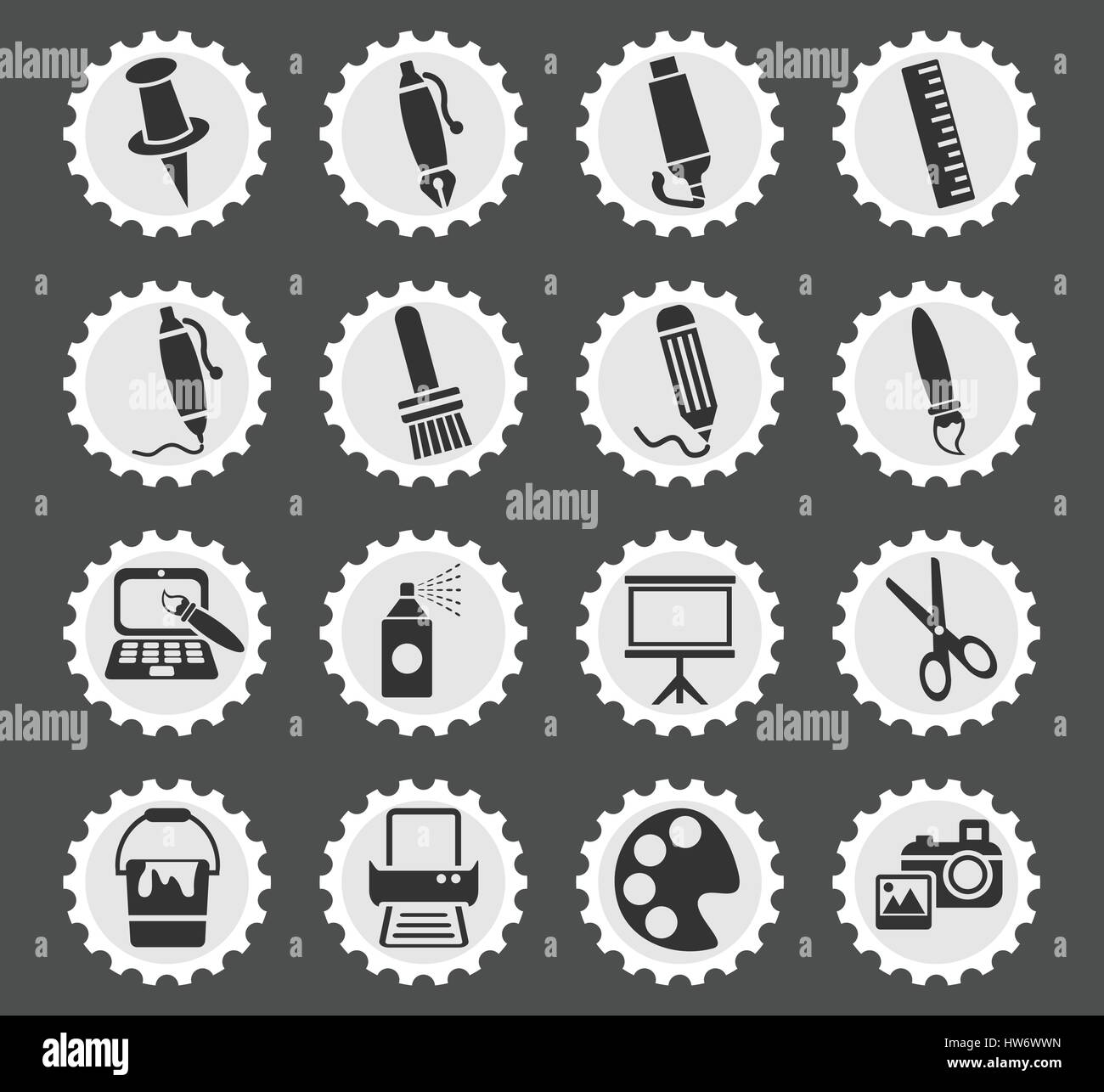 art tools web icons for user interface design Stock Vector Image & Art ...