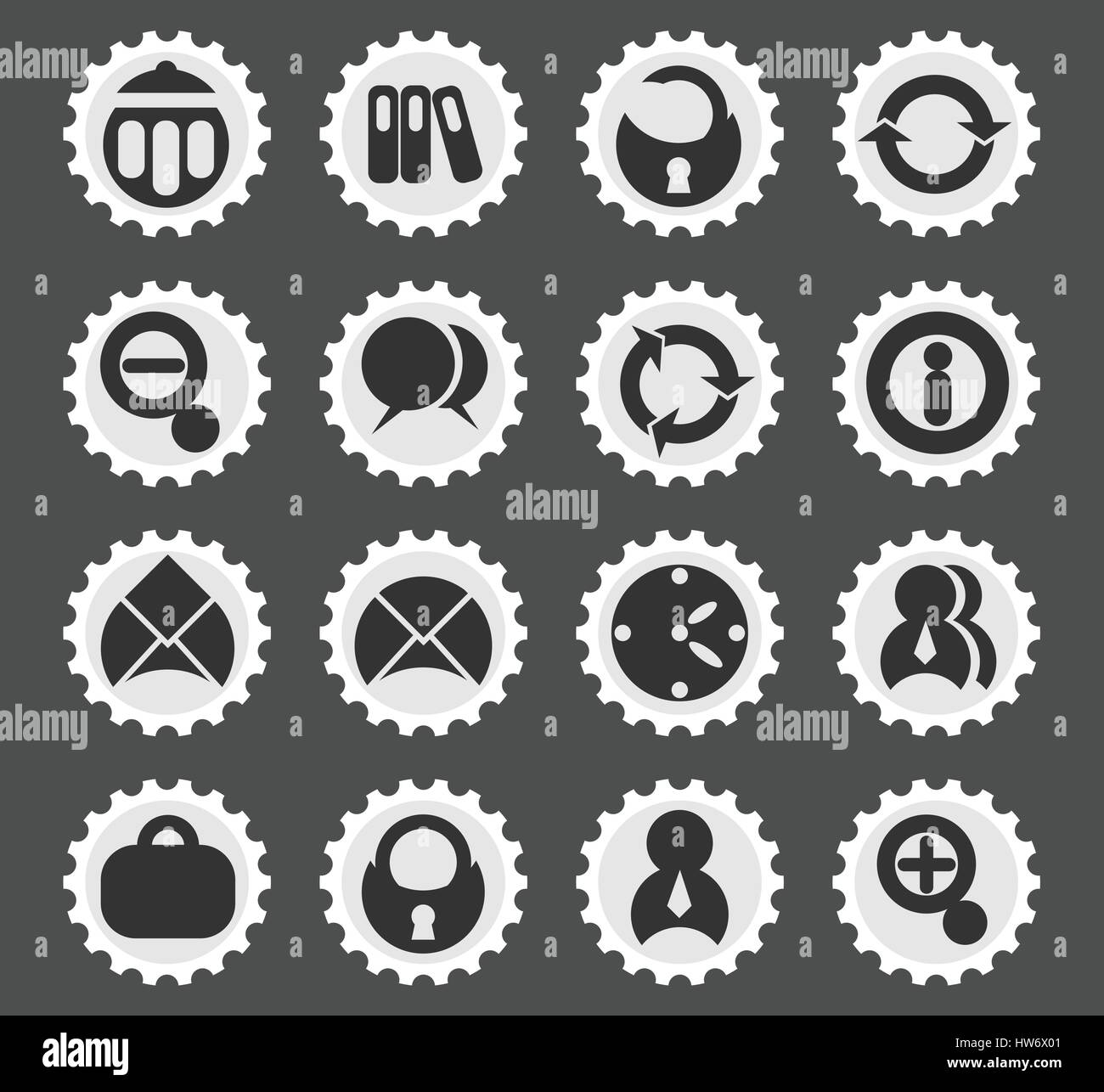 black office simply symbols for web and user interface Stock Vector ...