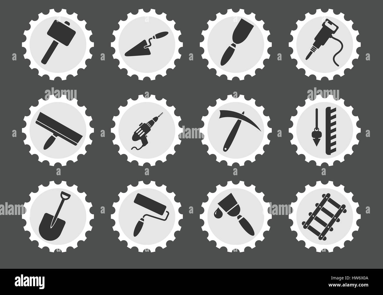 building equipment simply symbol for web icons and user interface Stock ...