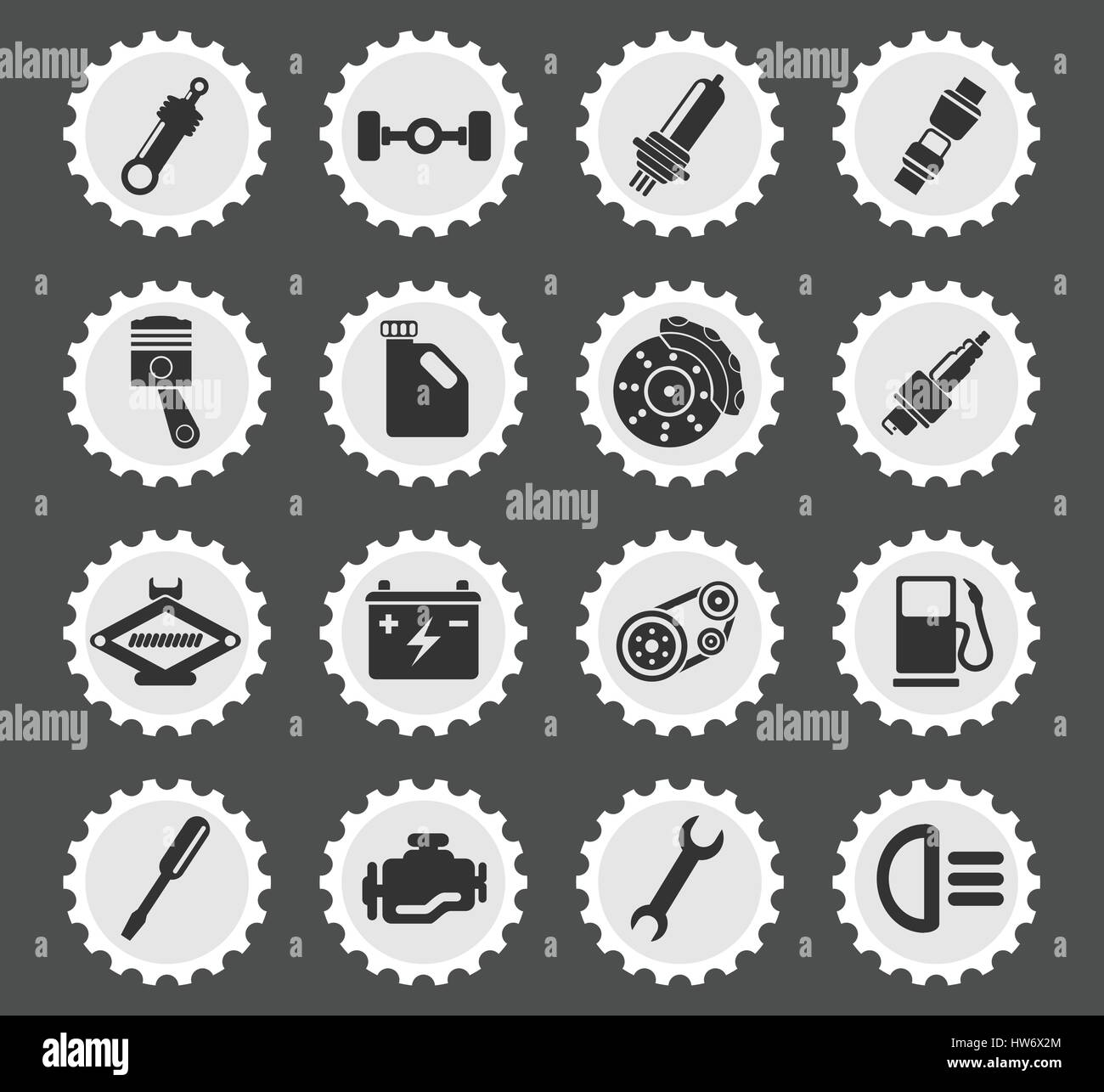 Auto Service simply symbol for web icons and user interface Stock ...
