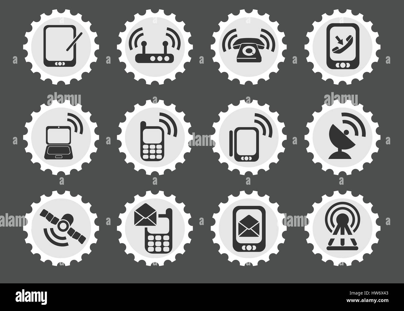 Mobile simply symbols for web and user interface Stock Vector Image ...