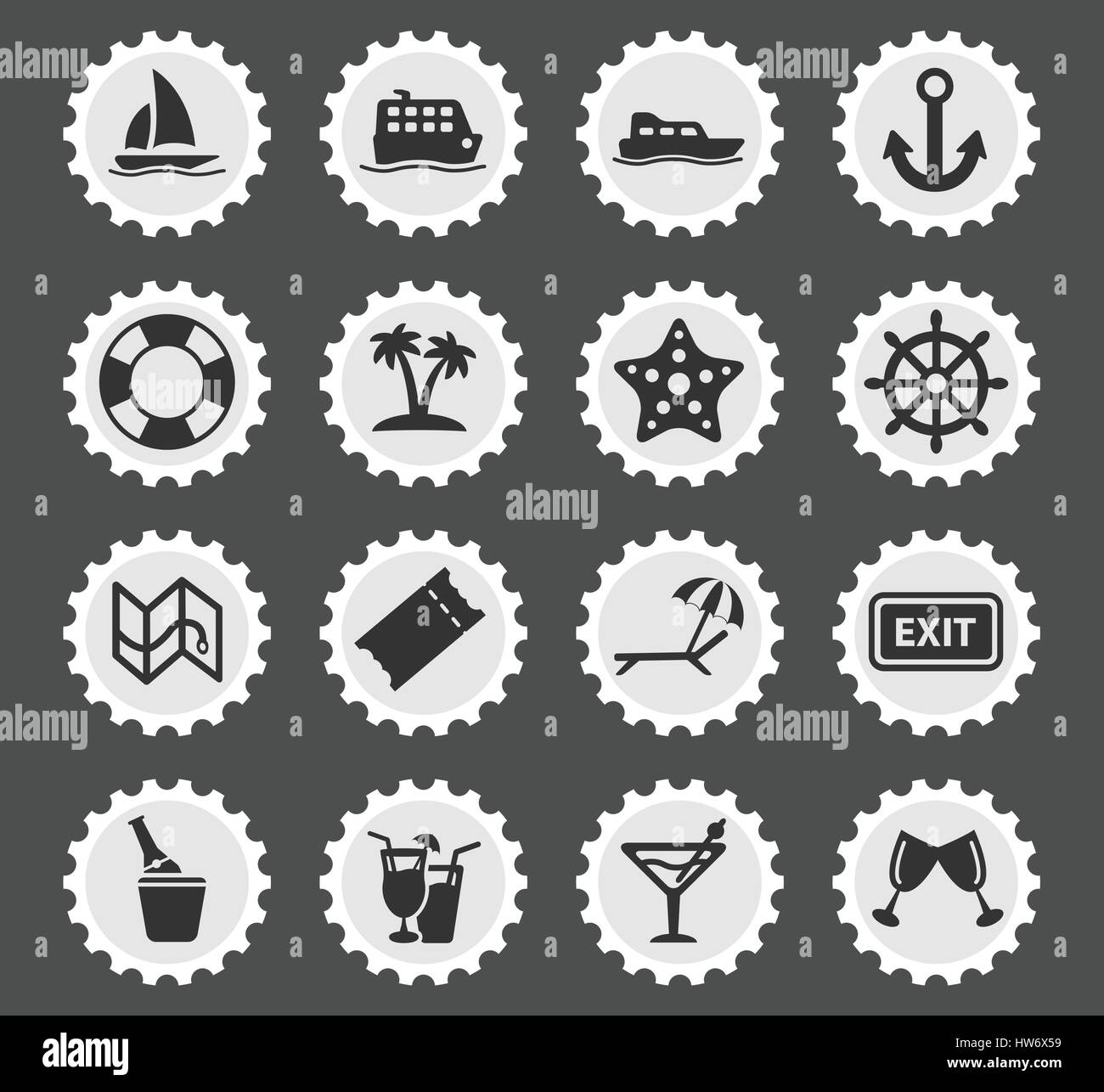 Cruise simply symbol for web icons and user interface Stock Vector ...