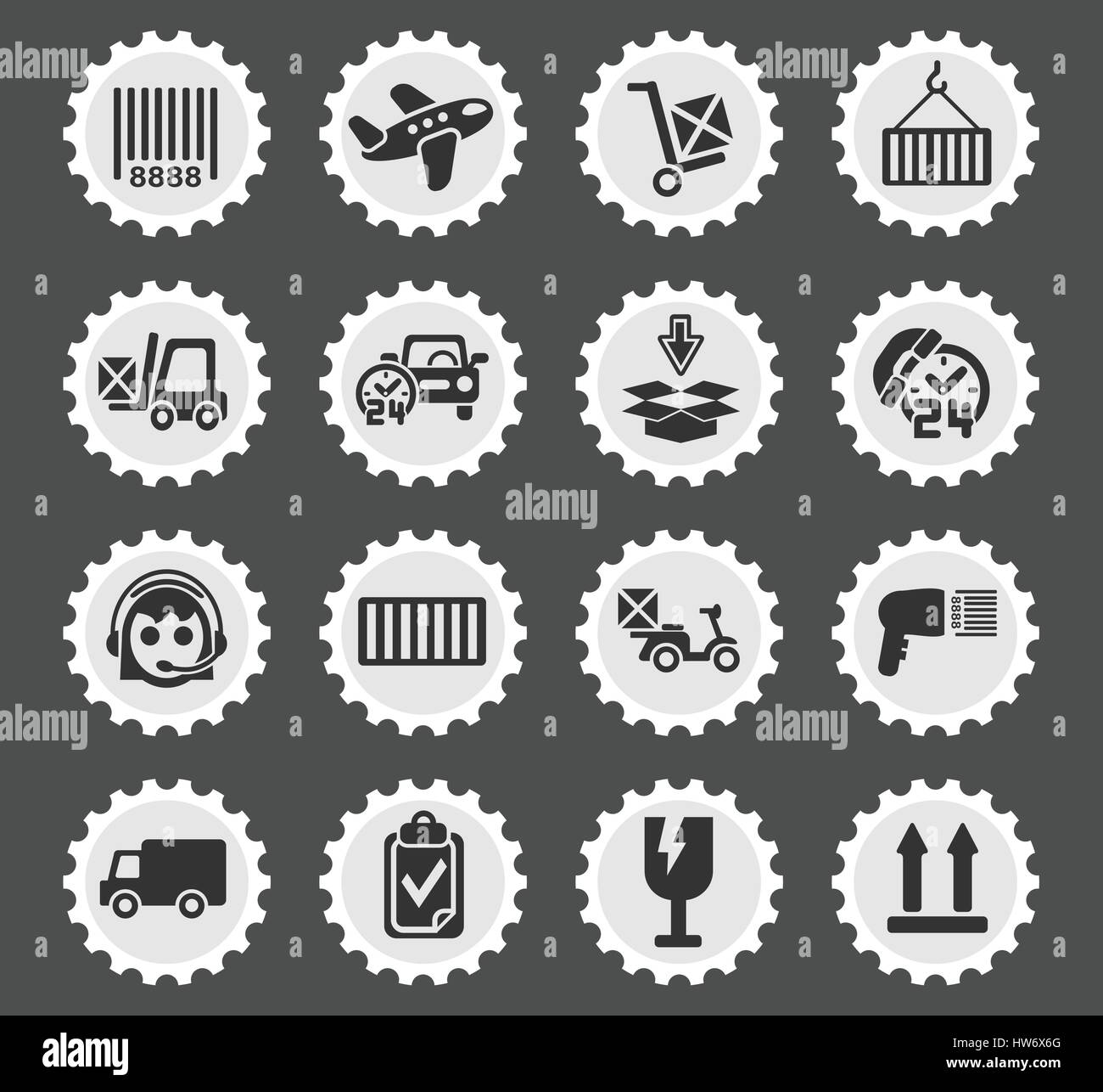 Delivery simply symbol for web icons and user interface Stock Vector ...