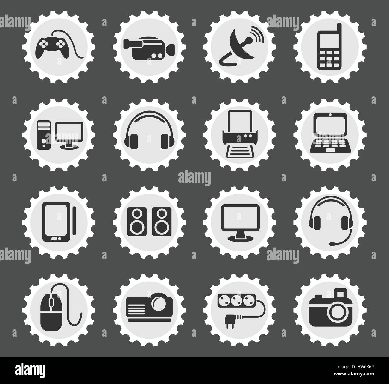 devices web icons for user interface design Stock Vector Image & Art ...