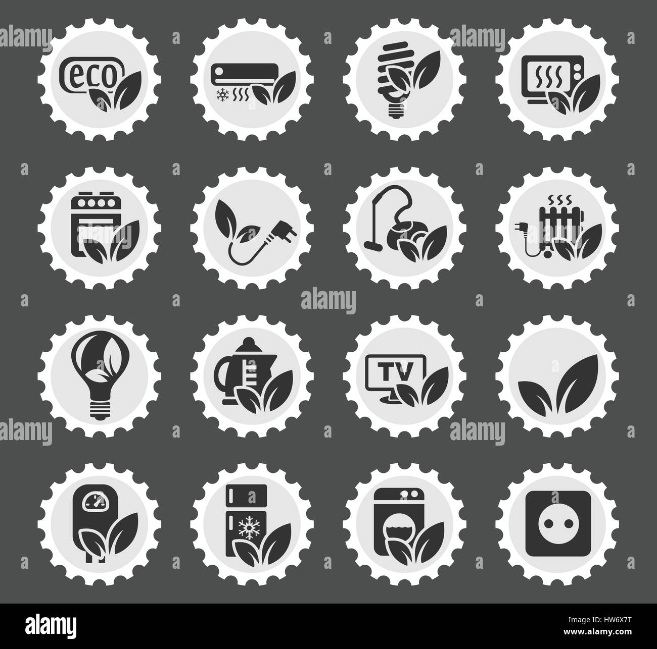eco web icons for user interface design Stock Vector Image & Art - Alamy