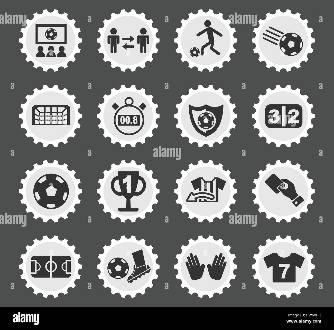 football web icons for user interface design Stock Vector Image & Art ...