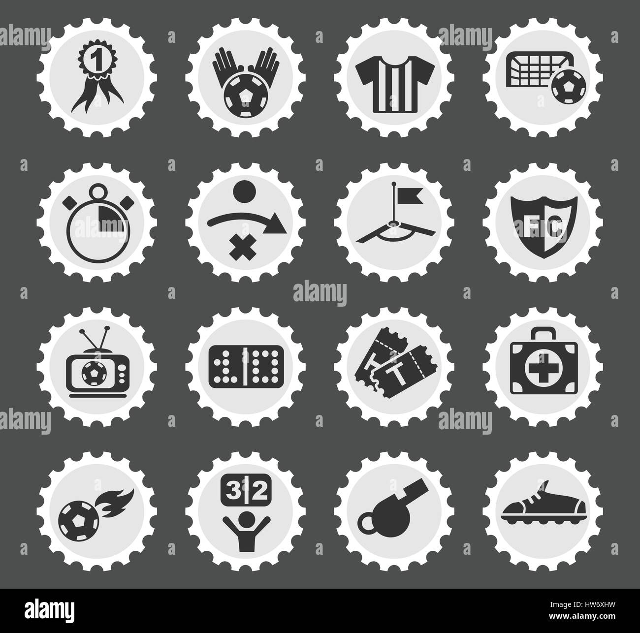 football web icons for user interface design Stock Vector Image & Art ...