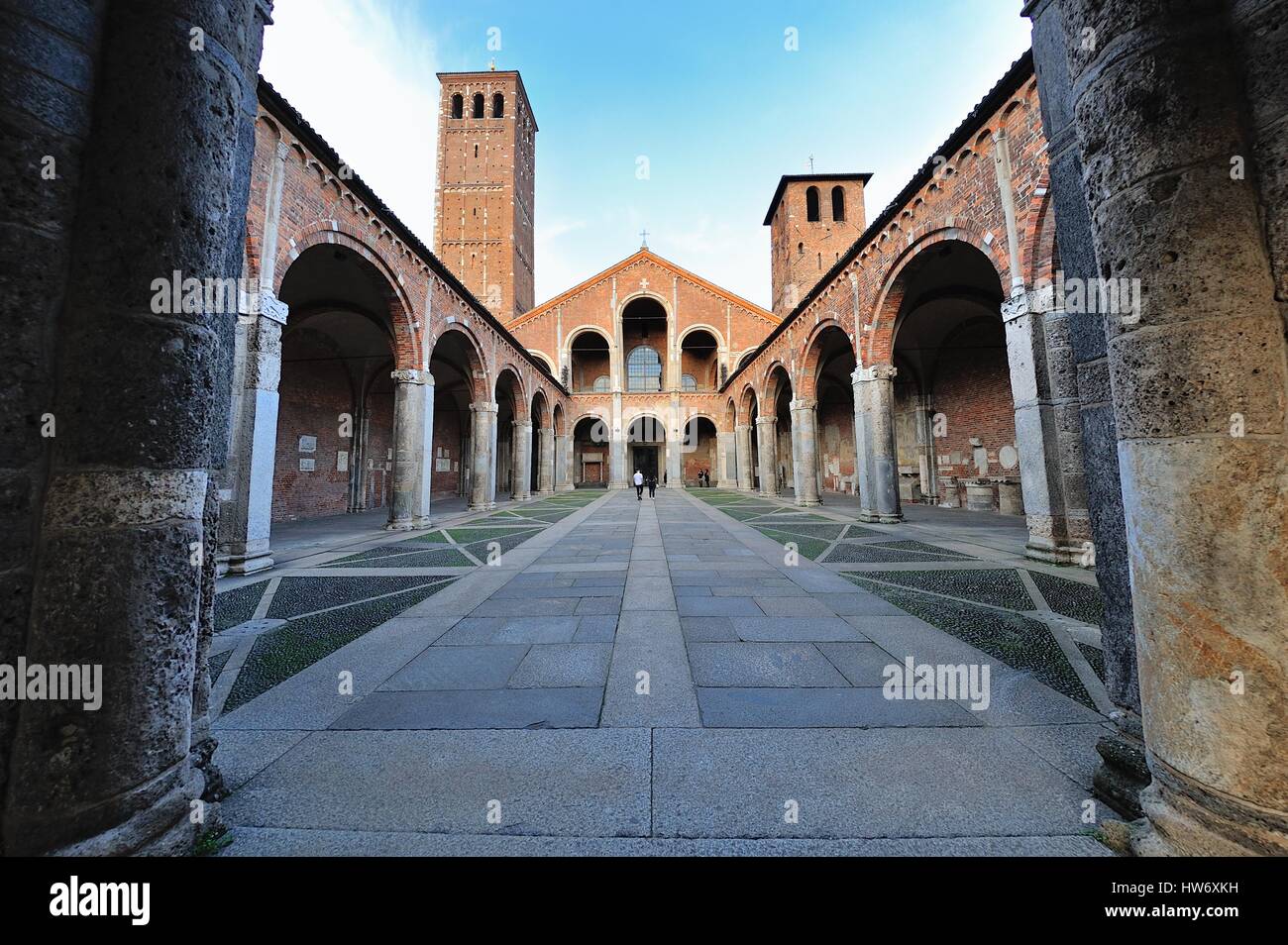 Basilica of saint ambrogio hi-res stock photography and images - Alamy