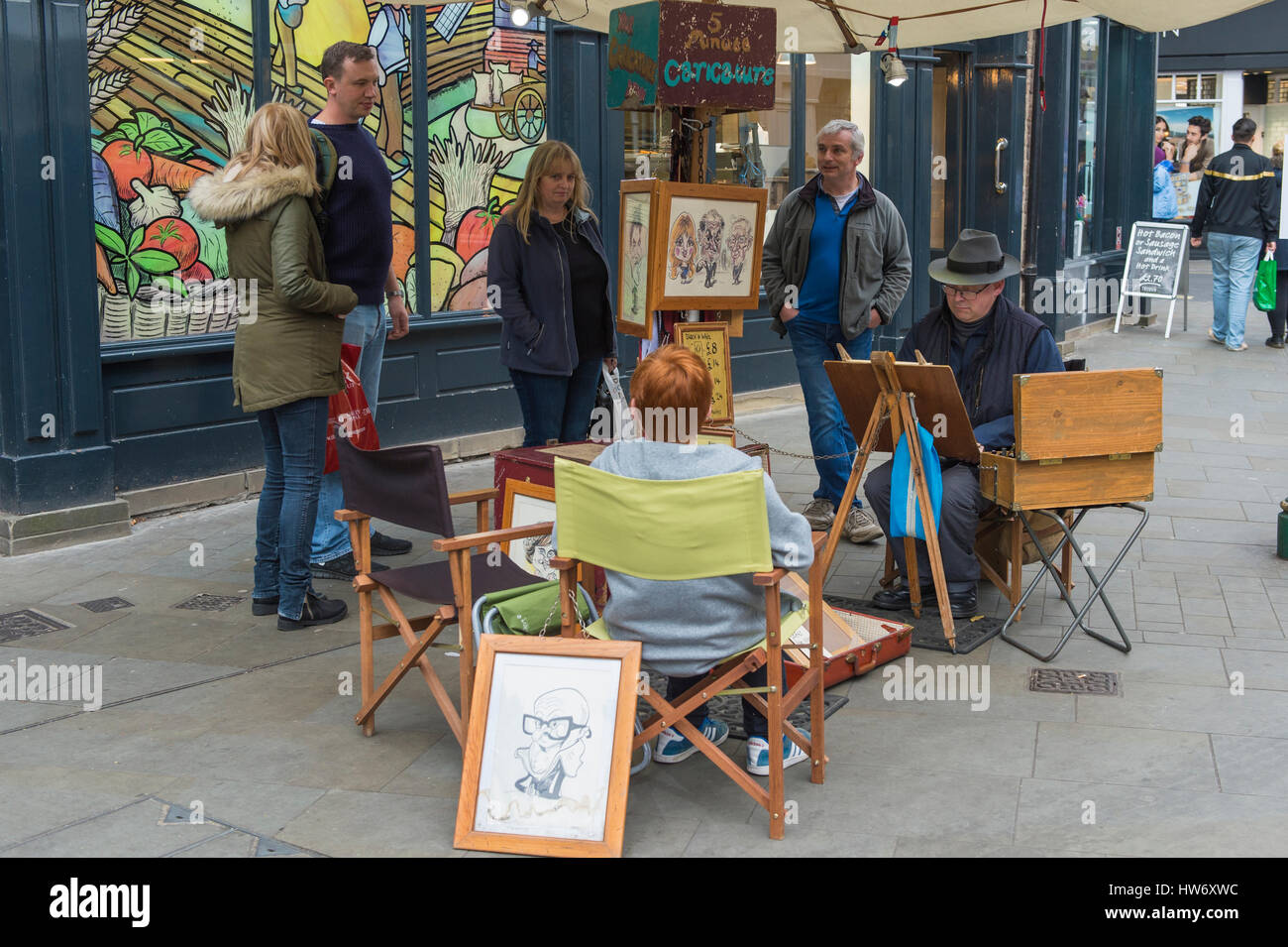 Street Drawing In A Chair