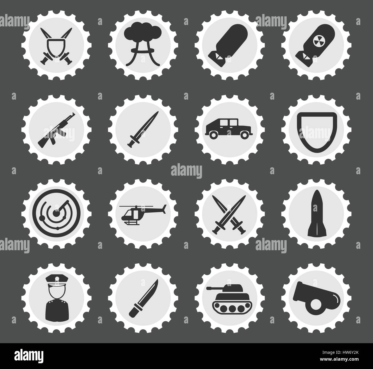 Military simply symbol for web icons and user interface Stock Vector ...