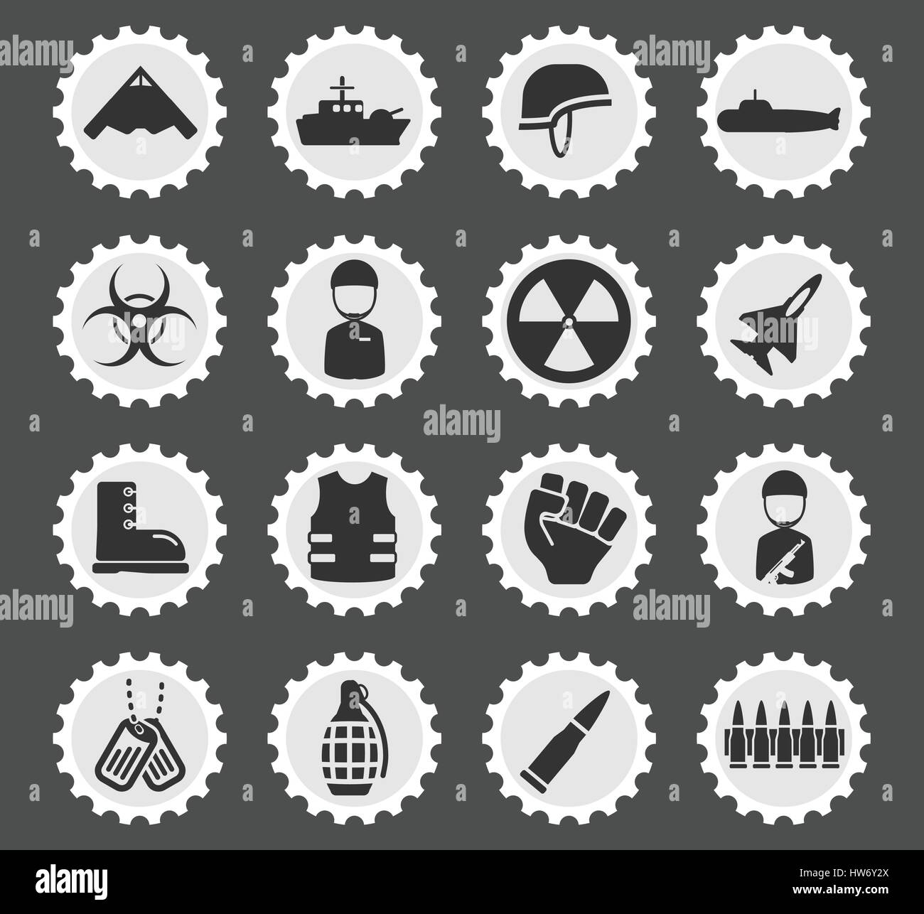 Military simply symbol for web icons and user interface Stock Vector ...