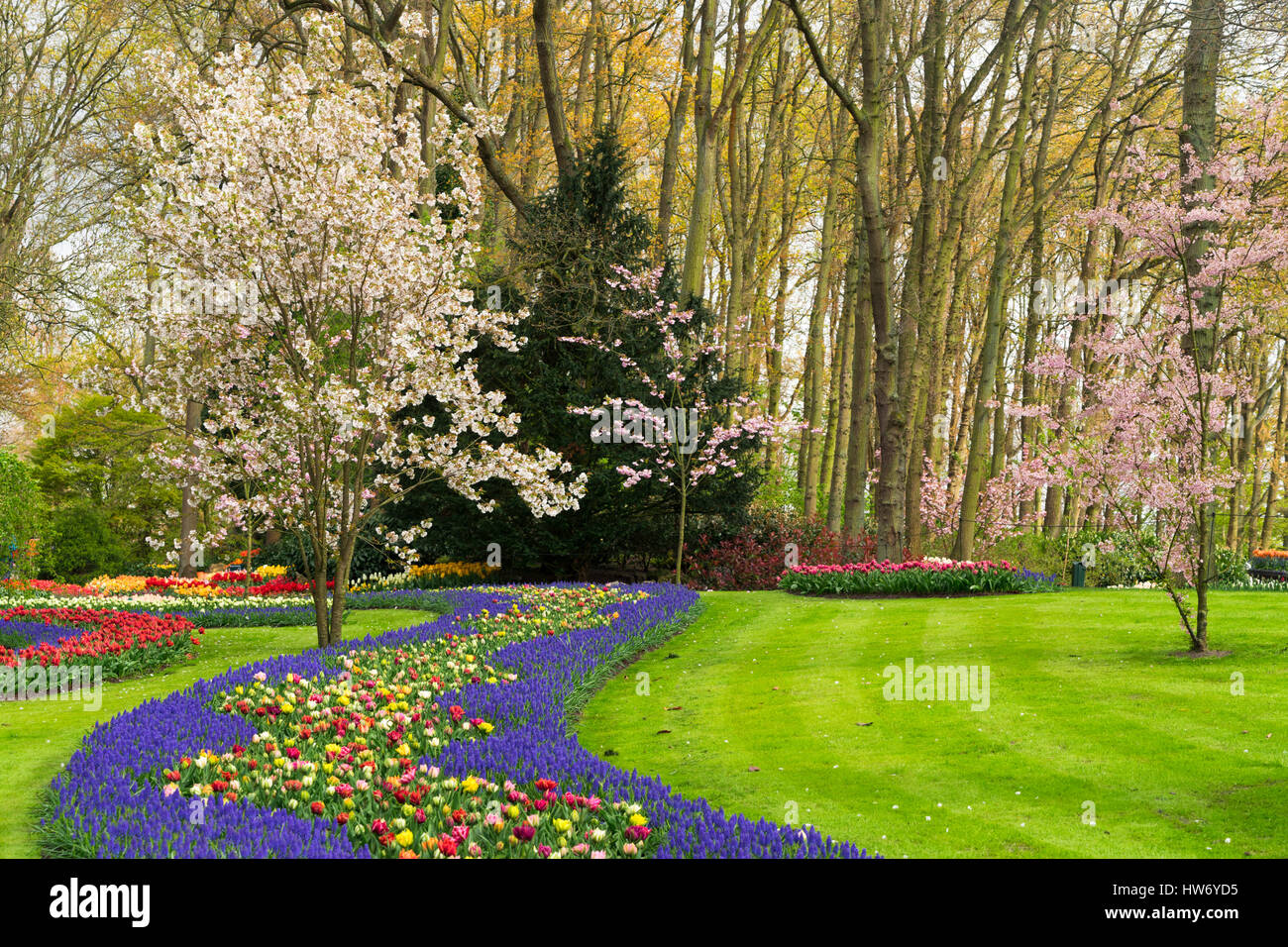 Formal spring garden Stock Photo - Alamy