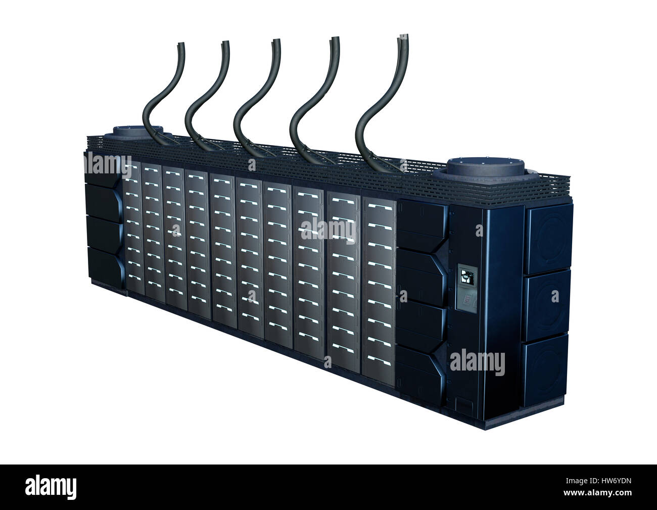 3D rendering of a server isolated on white background Stock Photo - Alamy