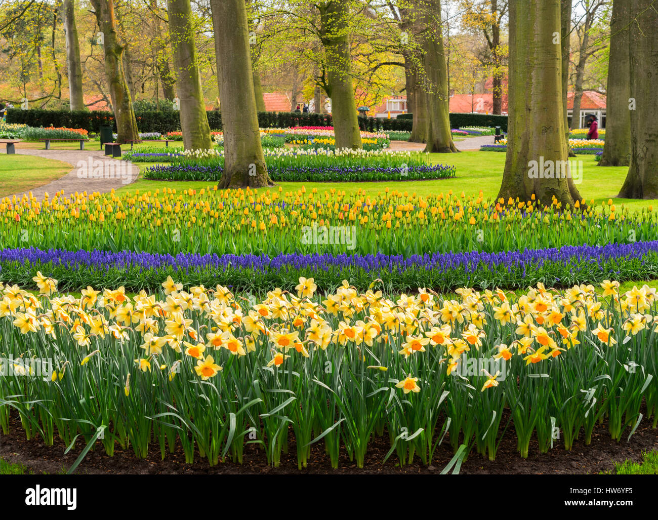 Formal spring garden Stock Photo - Alamy
