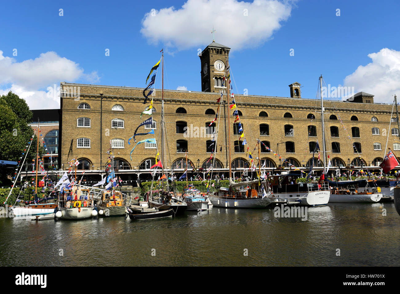 Collection of Dunkirk small ships in St Katherines dock, North Bank ...