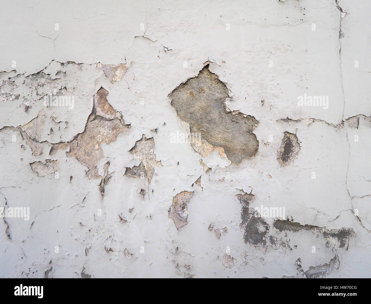 Damage caused by damp and moisture on a wall Stock Photo - Alamy