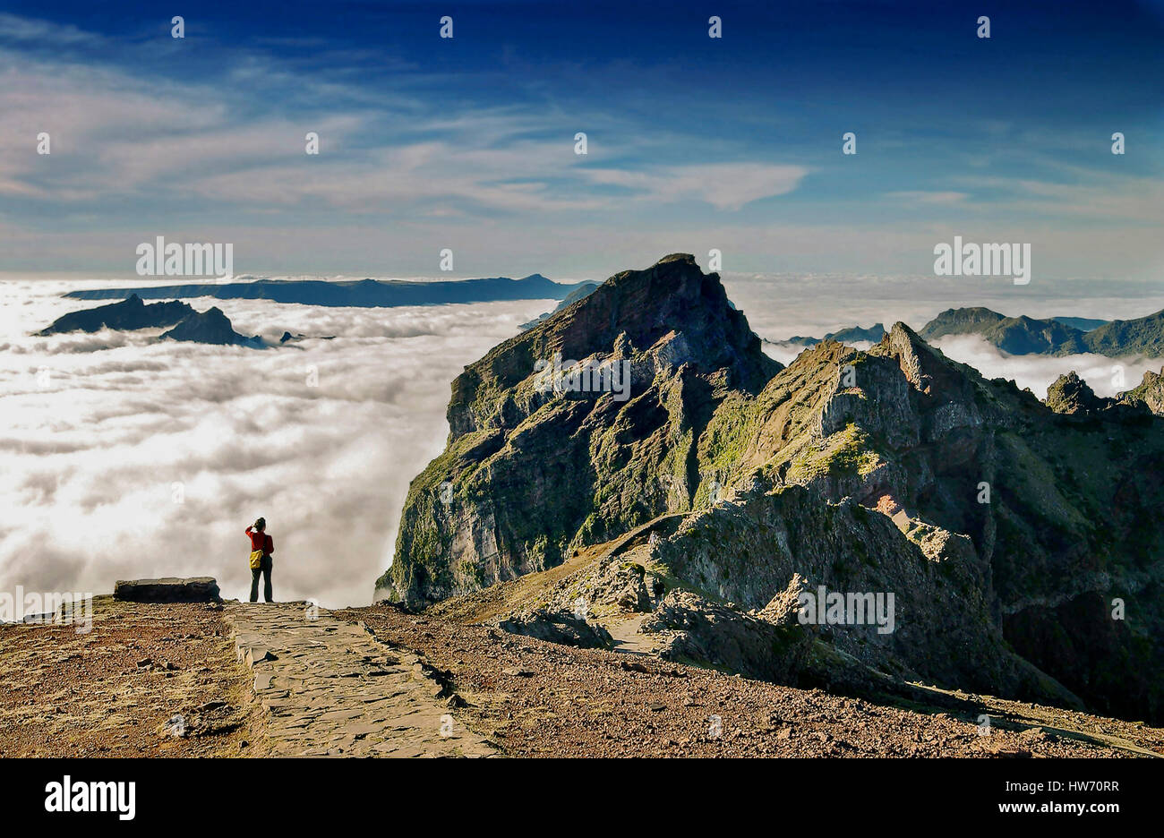 The summit of Pico do Areeiro on Madeira Stock Photo - Alamy