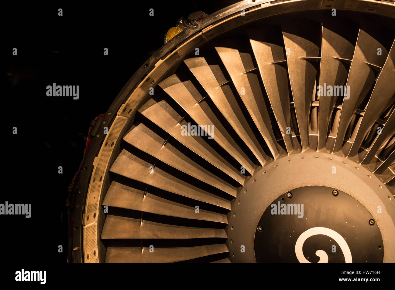 One large jet engine front intake Stock Photo - Alamy