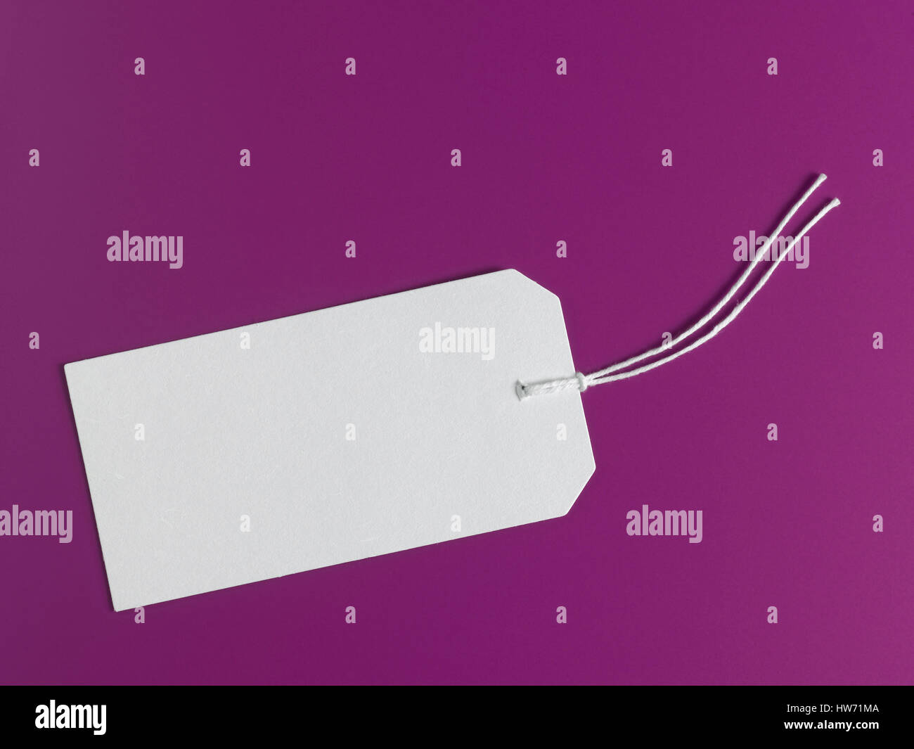 Blank hang tag hi-res stock photography and images - Alamy