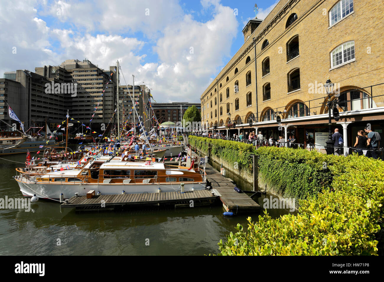 Collection of Dunkirk small ships in St Katherines dock, North Bank ...