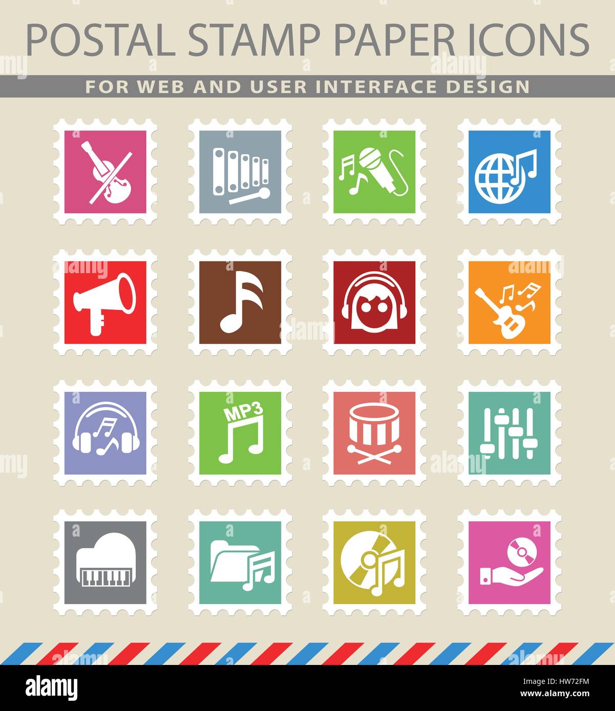 Music simply symbols for web and user interface Stock Vector Image ...