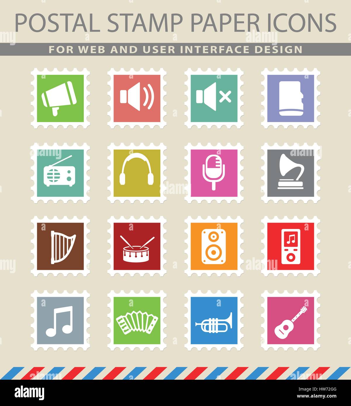 Music simply symbols for web and user interface Stock Vector Image ...