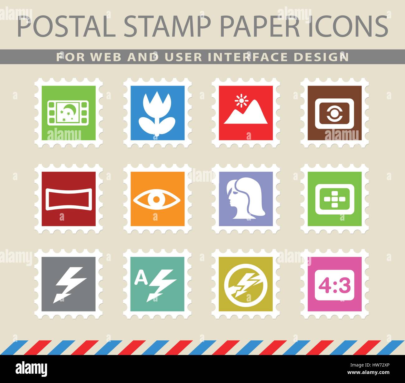 Modes of Photo simply symbols for web and user interface Stock Vector ...