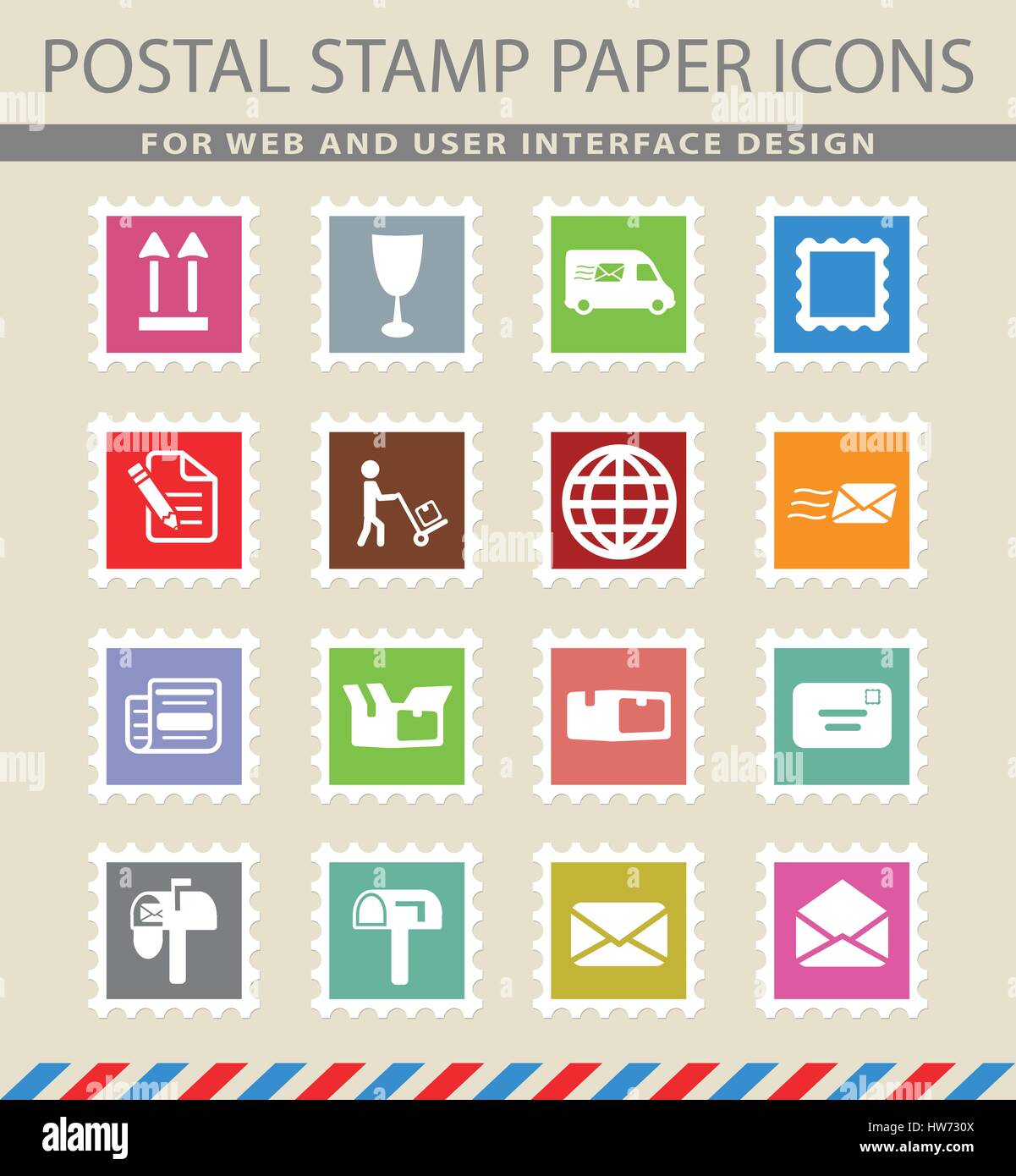 Post service simply symbol for web icons and user interface Stock ...