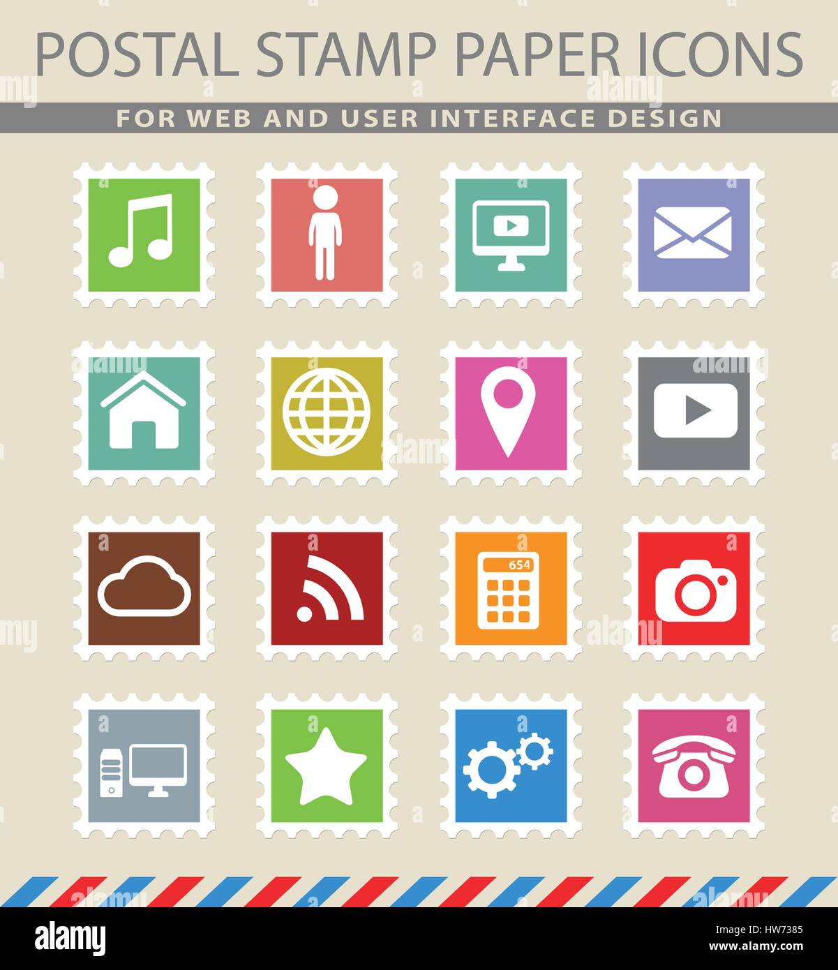 Social media simply symbols for web icons Stock Vector Image & Art - Alamy