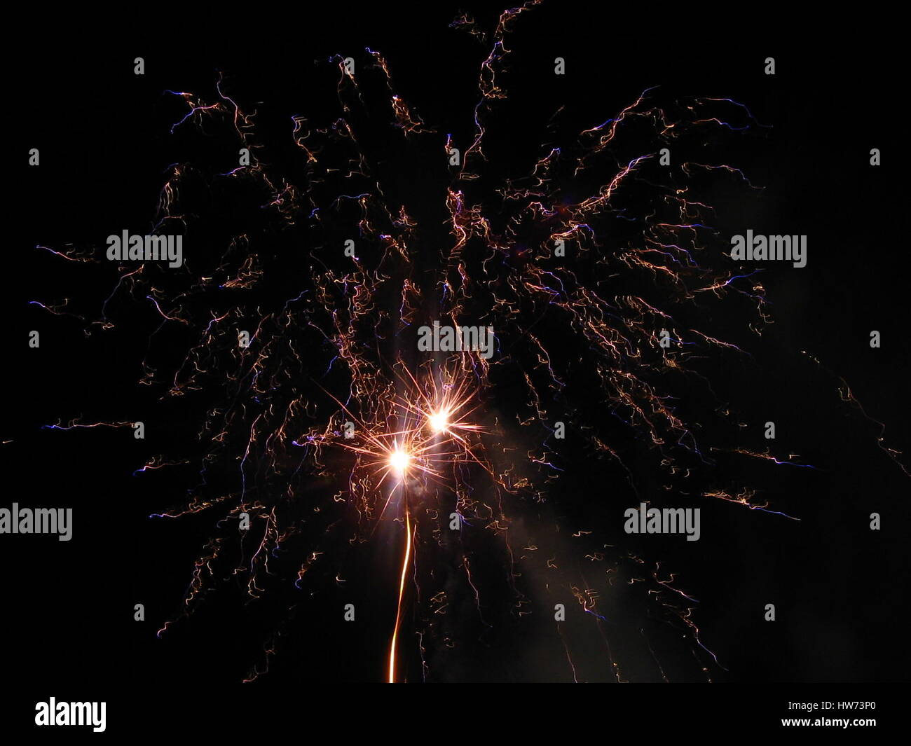 Abstract fireworks in motion Stock Photo - Alamy