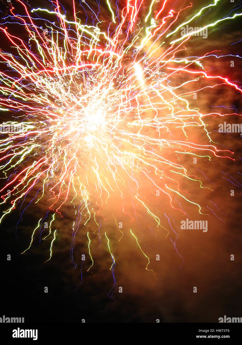Abstract fireworks in motion Stock Photo - Alamy