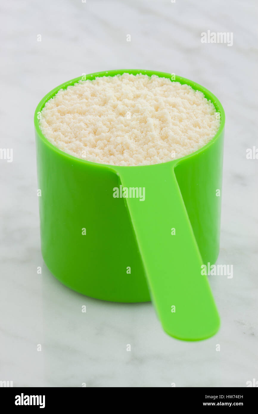 protein powder measuring spoon Stock Photo - Alamy