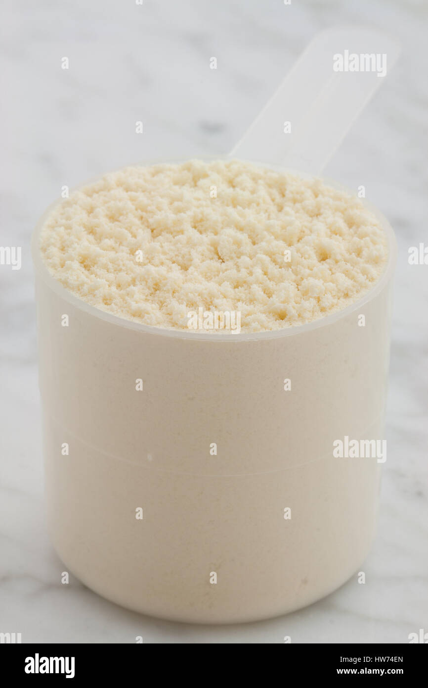 protein powder measuring spoon Stock Photo - Alamy