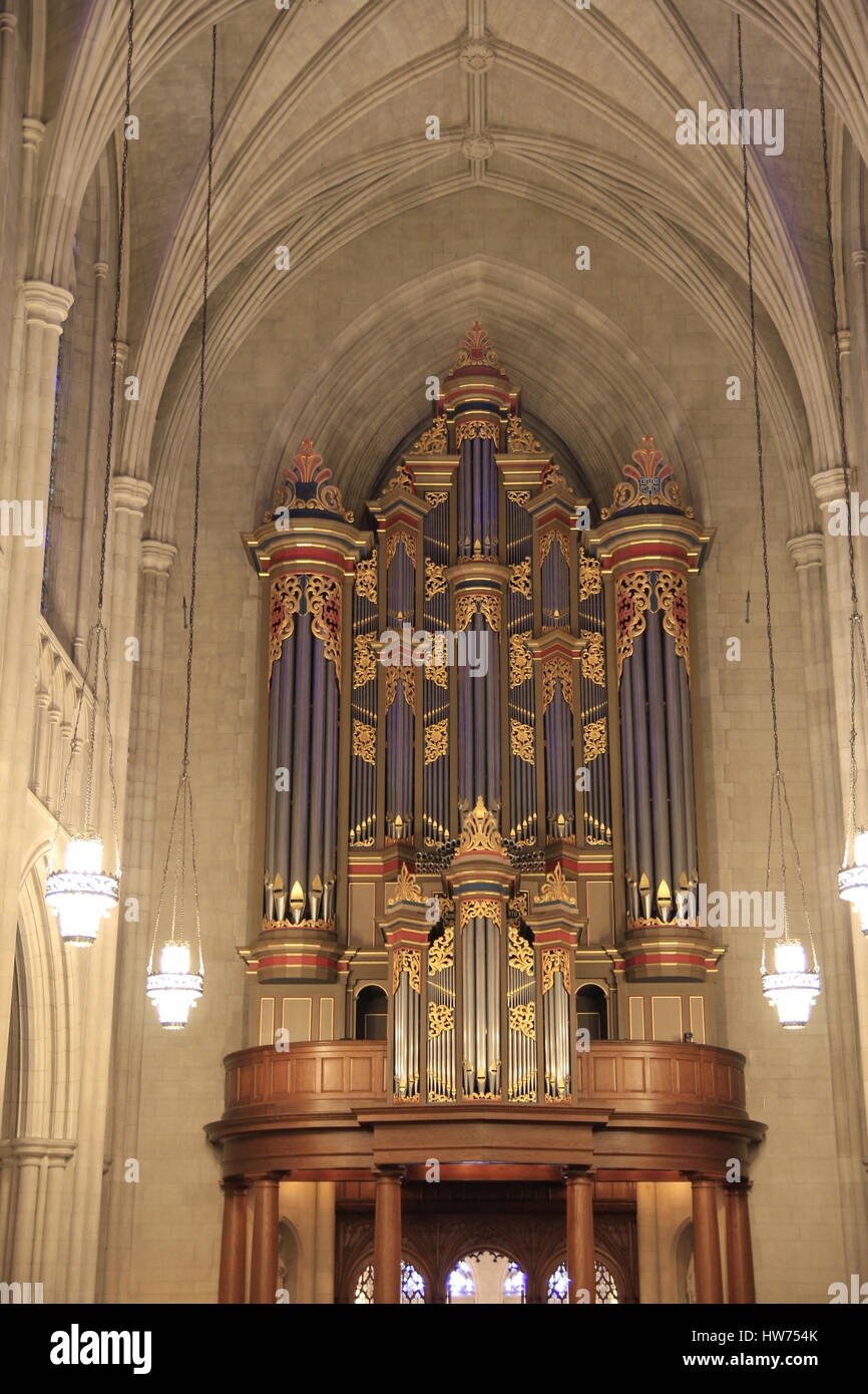 Interior of Duke Chapel Duke University Durham North Carolina Stock ...