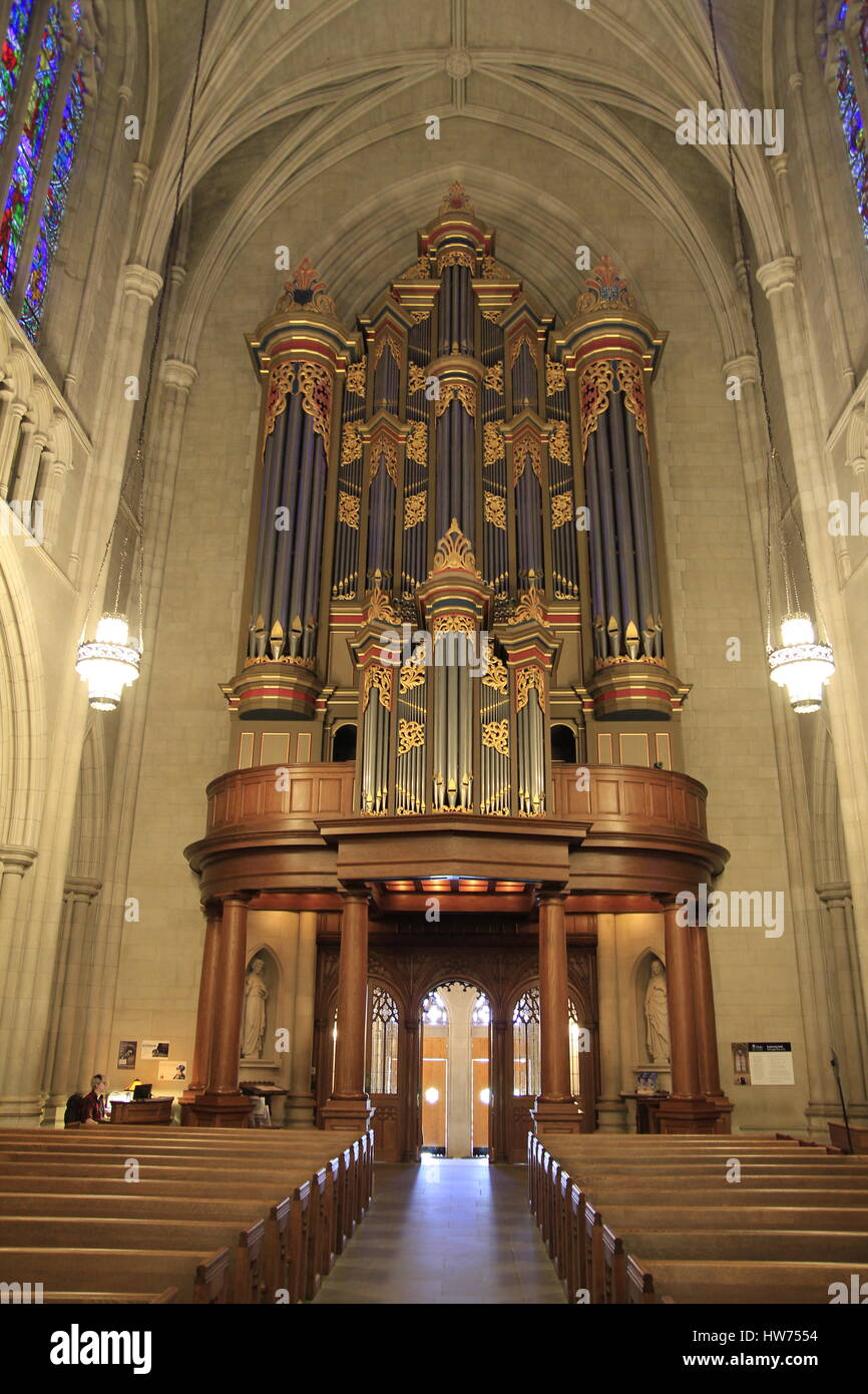 Interior of Duke Chapel Duke University Durham North Carolina Stock ...