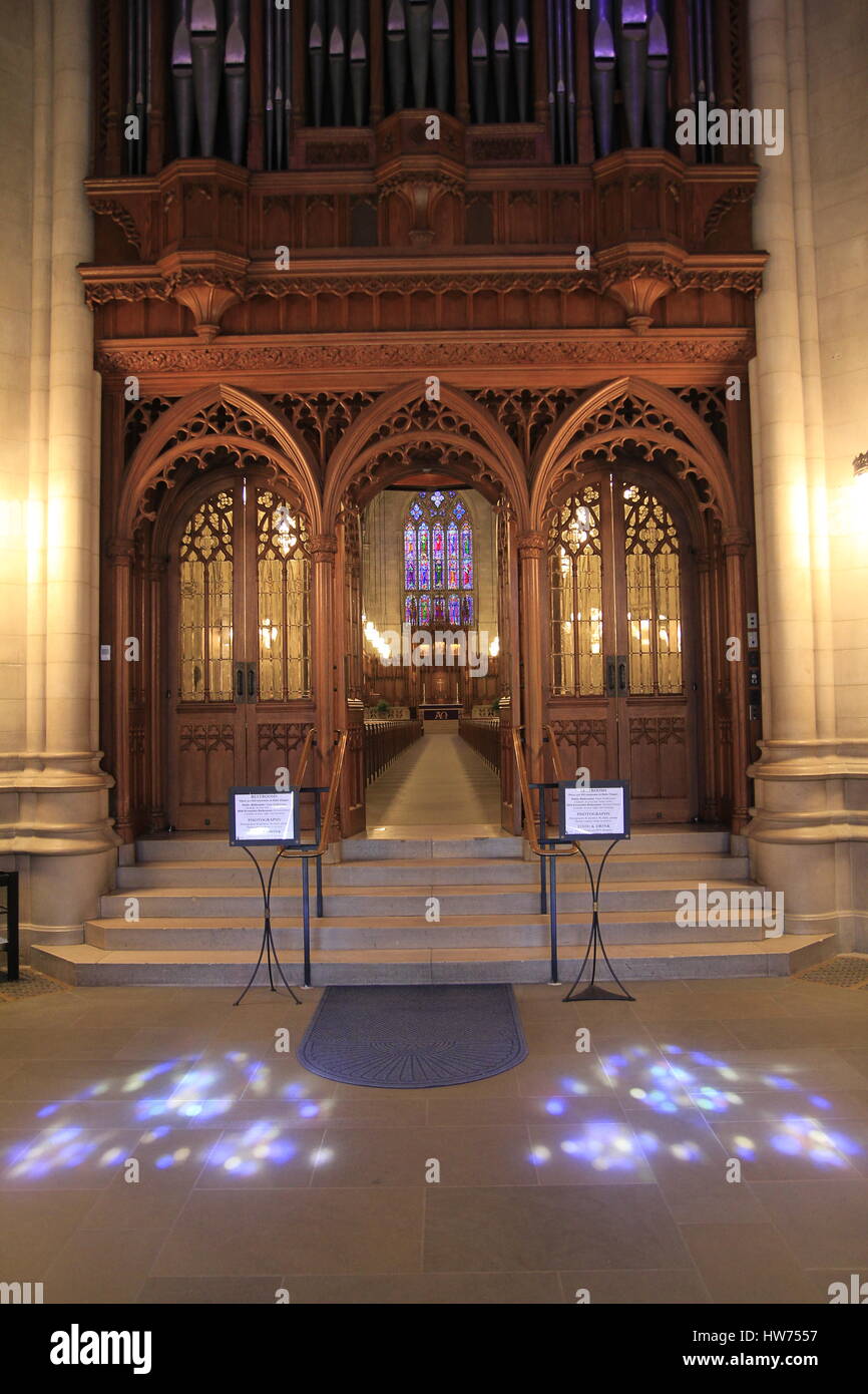 Interior of Duke Chapel Duke University Durham North Carolina Stock ...