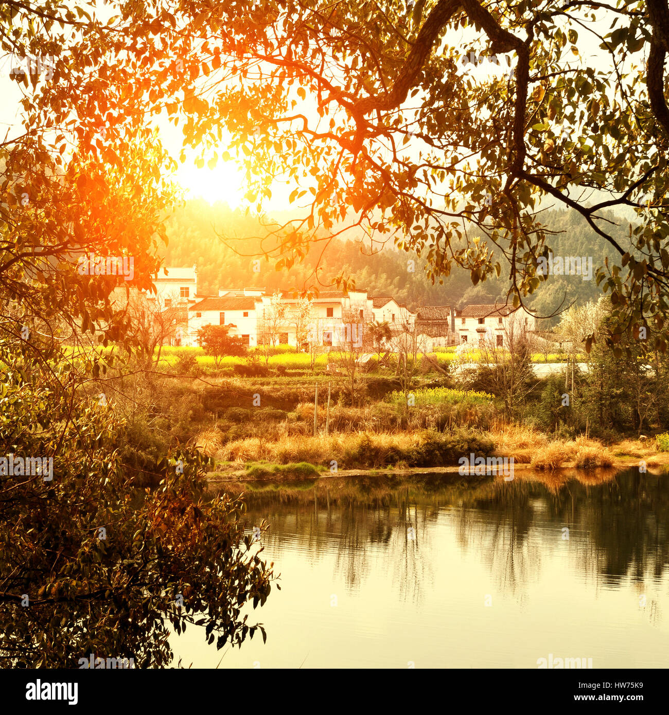 China Wuyuan, beautiful countryside spring Stock Photo - Alamy