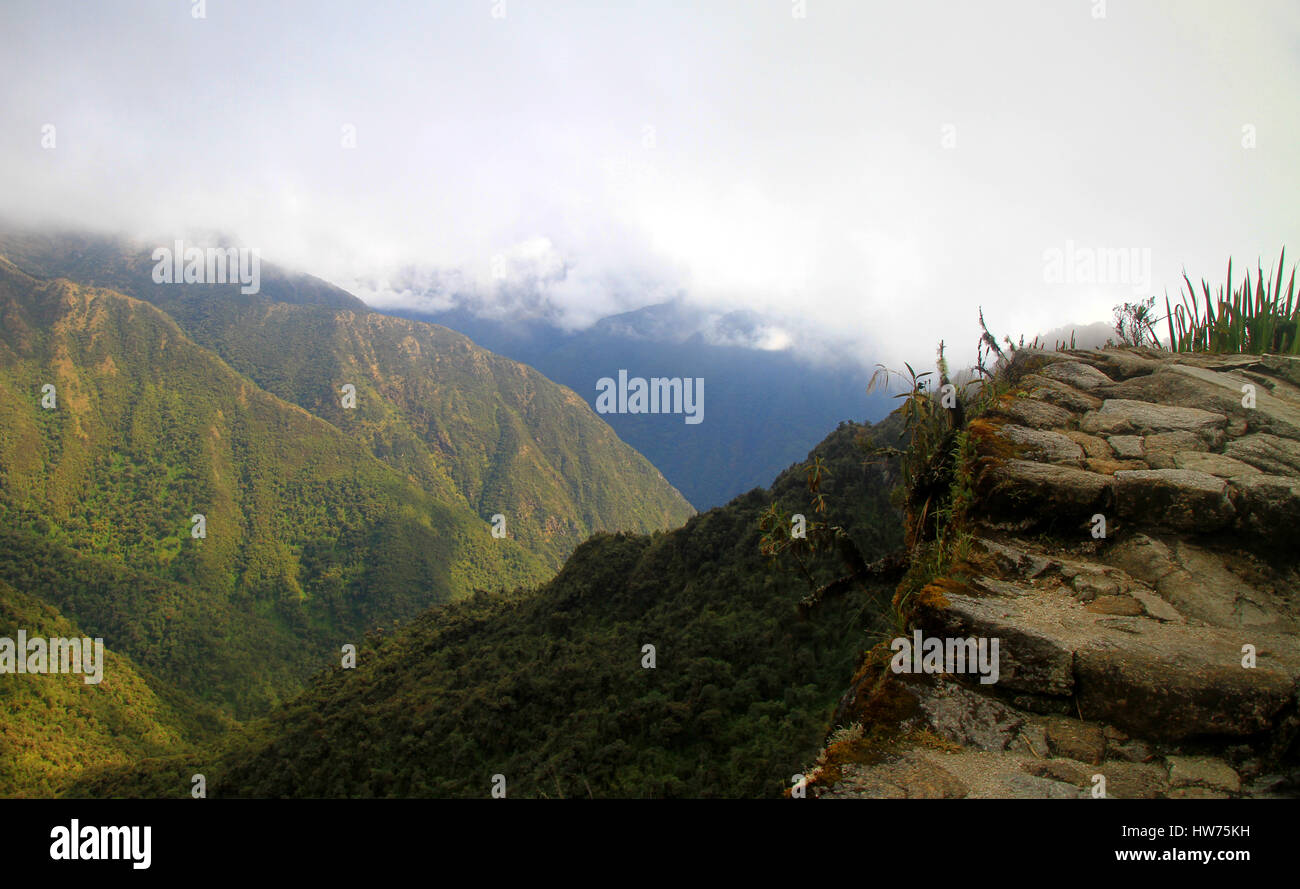 Scenery along the Inca Trail in Peru Stock Photo - Alamy