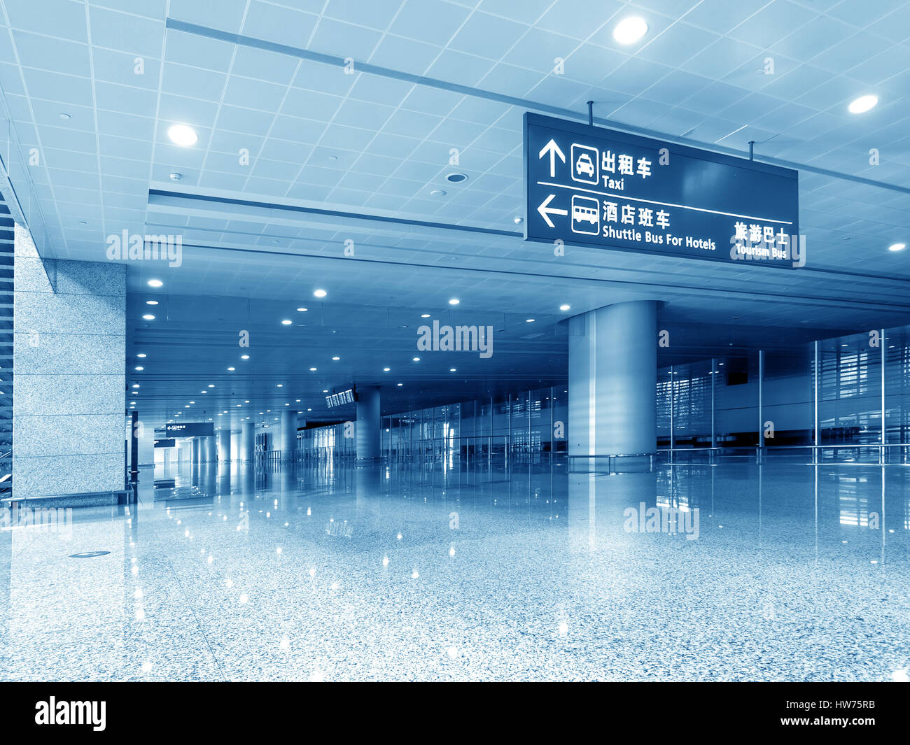 Terminal within a modern architectural style Stock Photo - Alamy