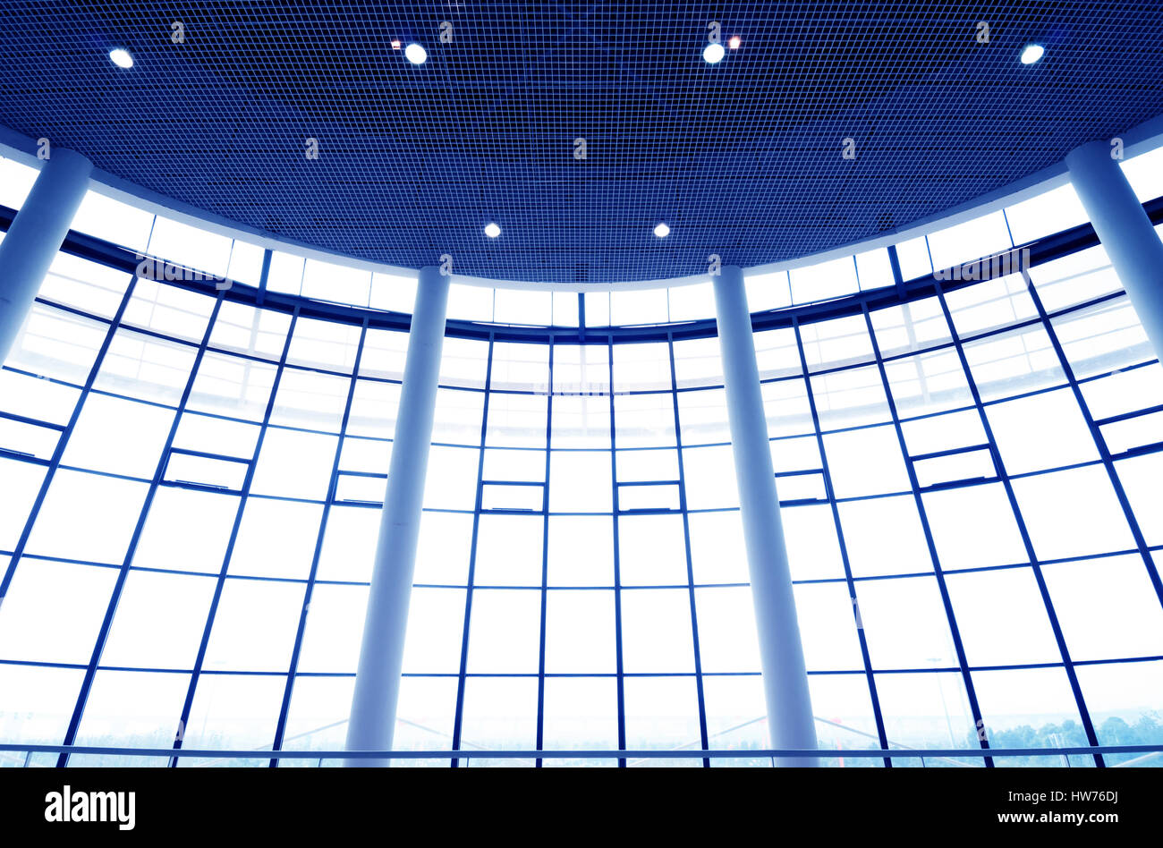 Office windows, modern architectural interior Stock Photo - Alamy