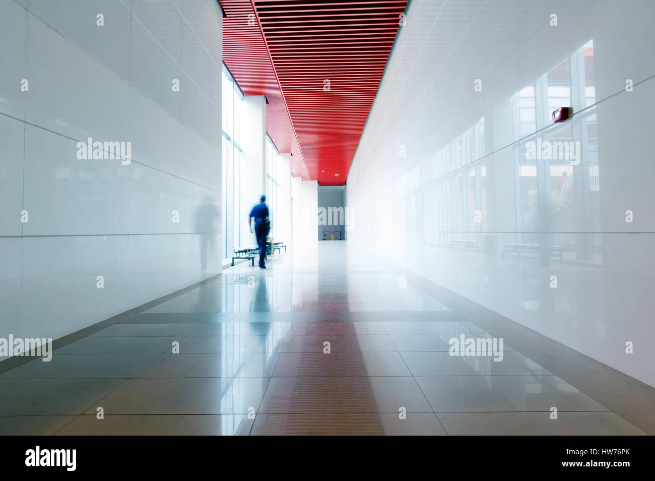 Office of the corridor, modern building interior Stock Photo - Alamy