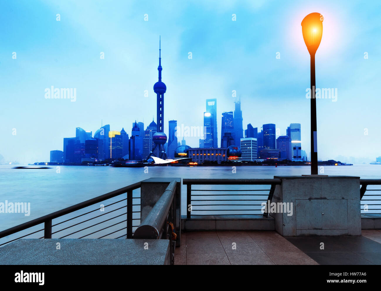 Beautiful Shanghai Pudong skyline at dusk Stock Photo - Alamy
