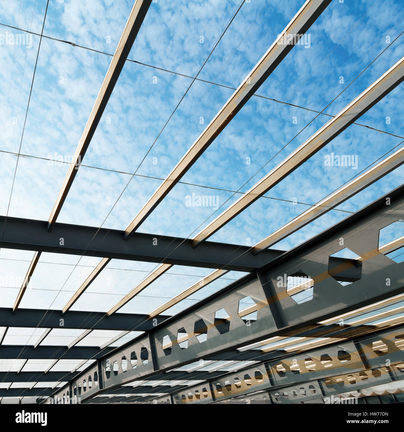 The ceiling of the airport, modern building interior Stock Photo - Alamy
