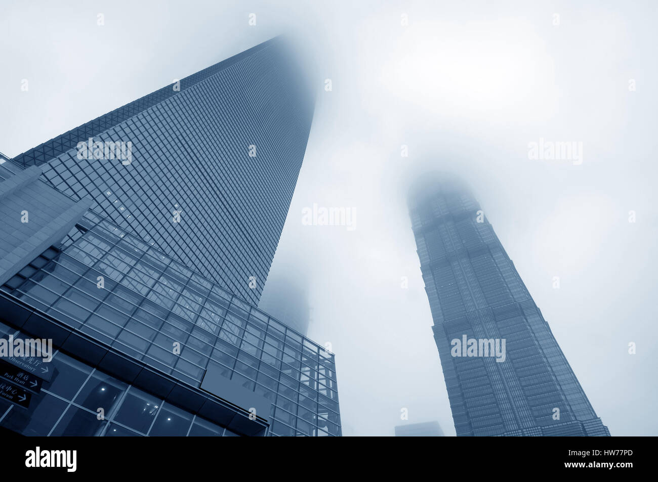 air pollution over the town Stock Photo - Alamy