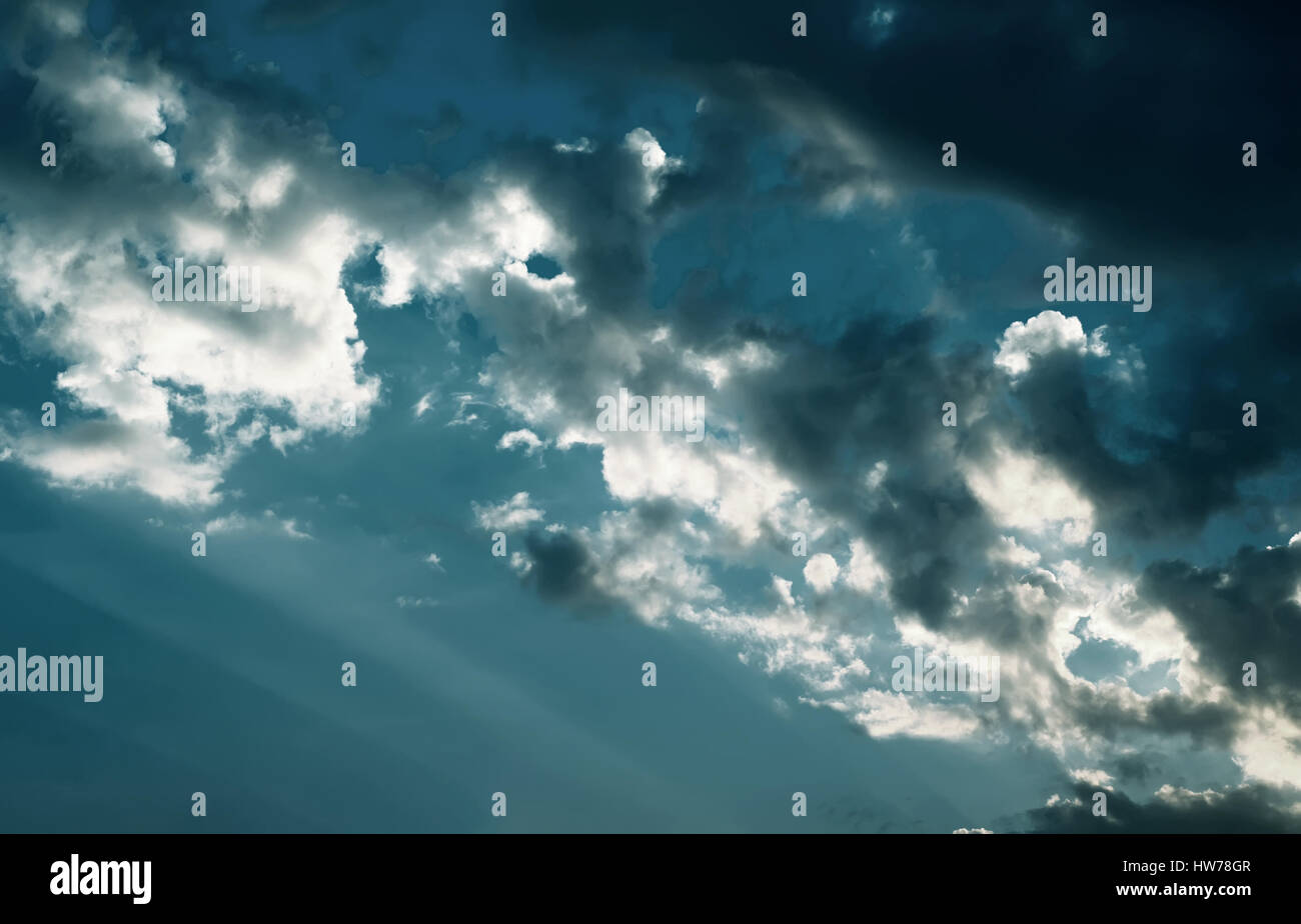 Dark ominous grey storm clouds. Dramatic sky Stock Photo - Alamy