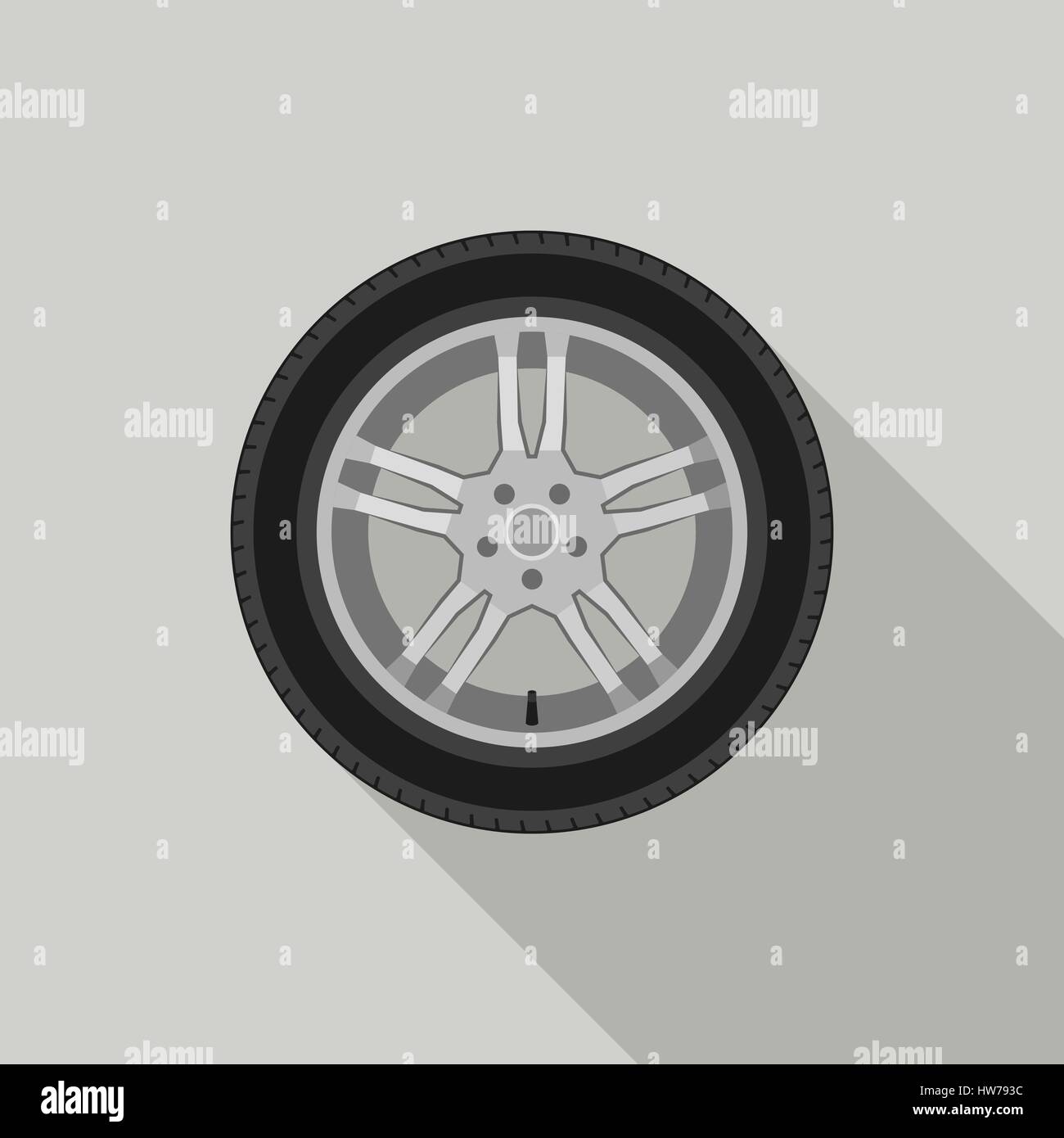 Alloy wheel Stock Vector Images - Alamy