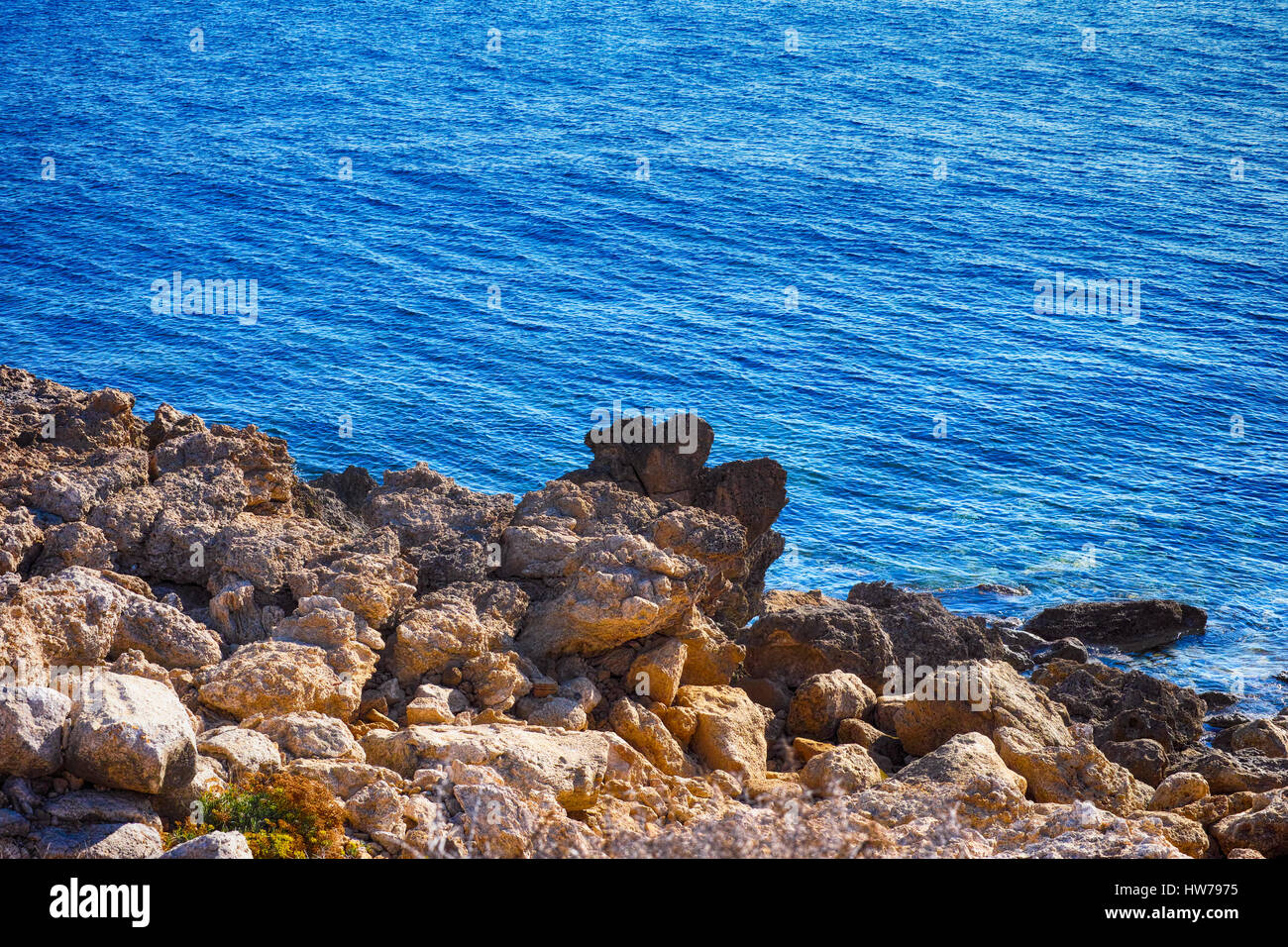 Rocky sea coast. Close up Stock Photo - Alamy