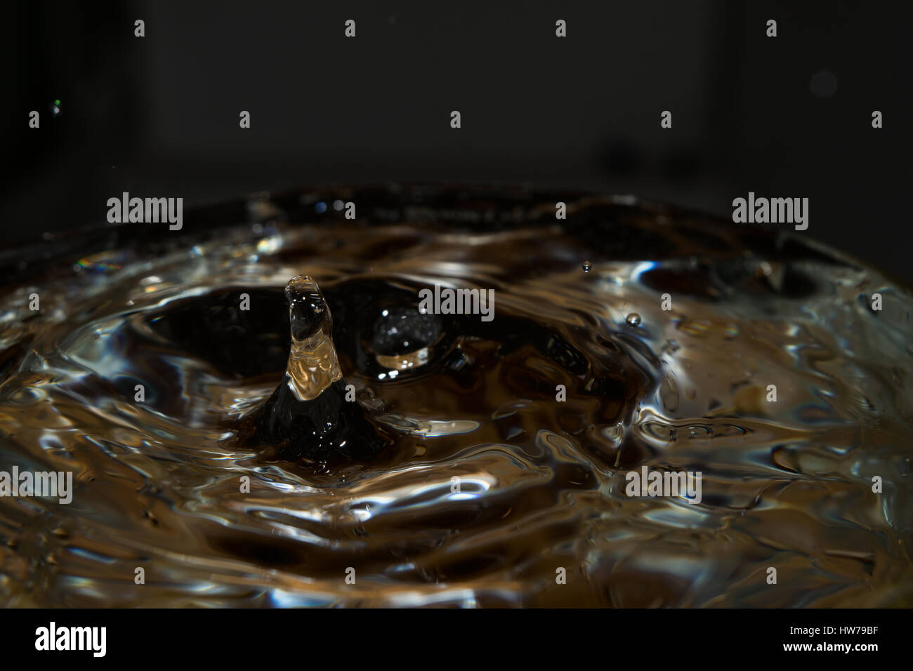 Brown Water Droplet Stock Photo - Alamy