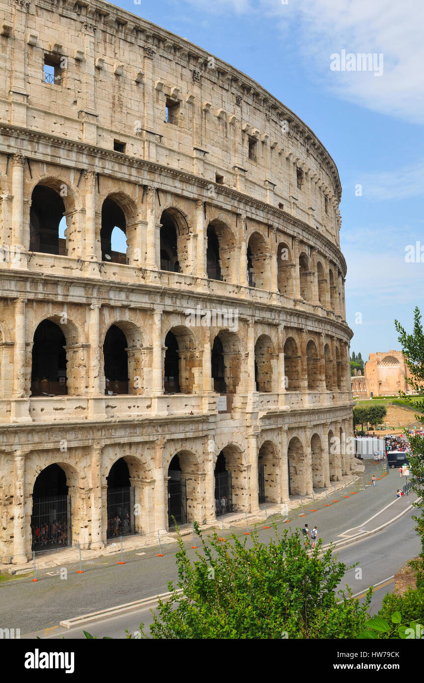 Architectural detail of the Colosseum in Rome, Italy Stock Photo - Alamy